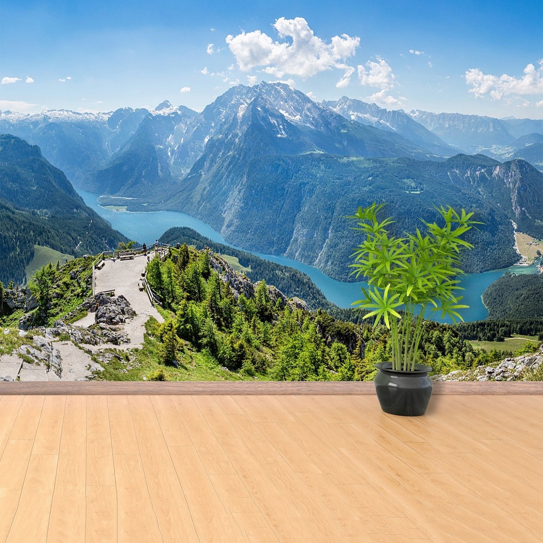 Bavaria Alps Peel&stick or Non-woven Wall Mural | Wallcovering ...