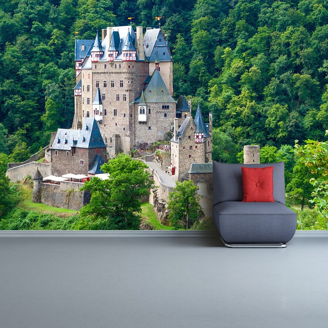 Medieval Castle Traditional Paste & Glue or Removable Wall Mural ...