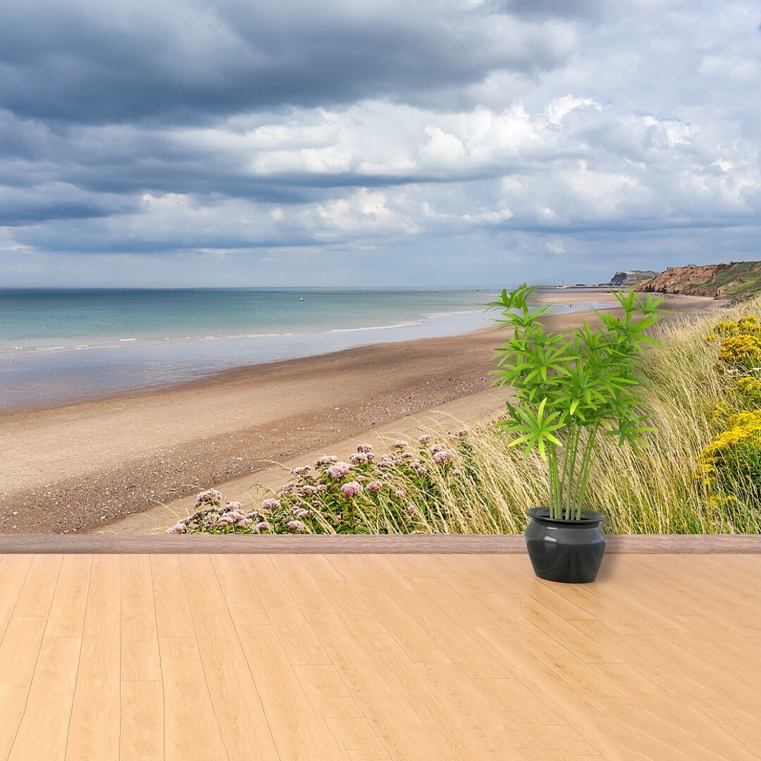 Beach Coast Self Adhesive or Paste & Glue Photo Wallpaper | Wall Mural ...