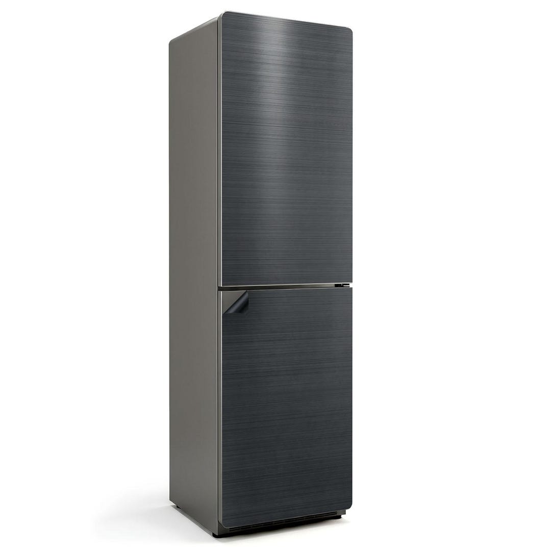Smooth Metal Texture Fridge Magnetic Decal, Gray Modern Fridge Magnet ...