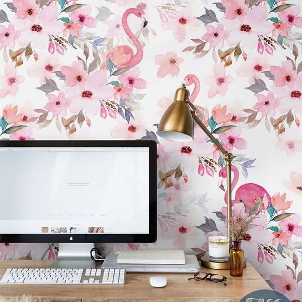 Pale Flamingo Print - Etsy