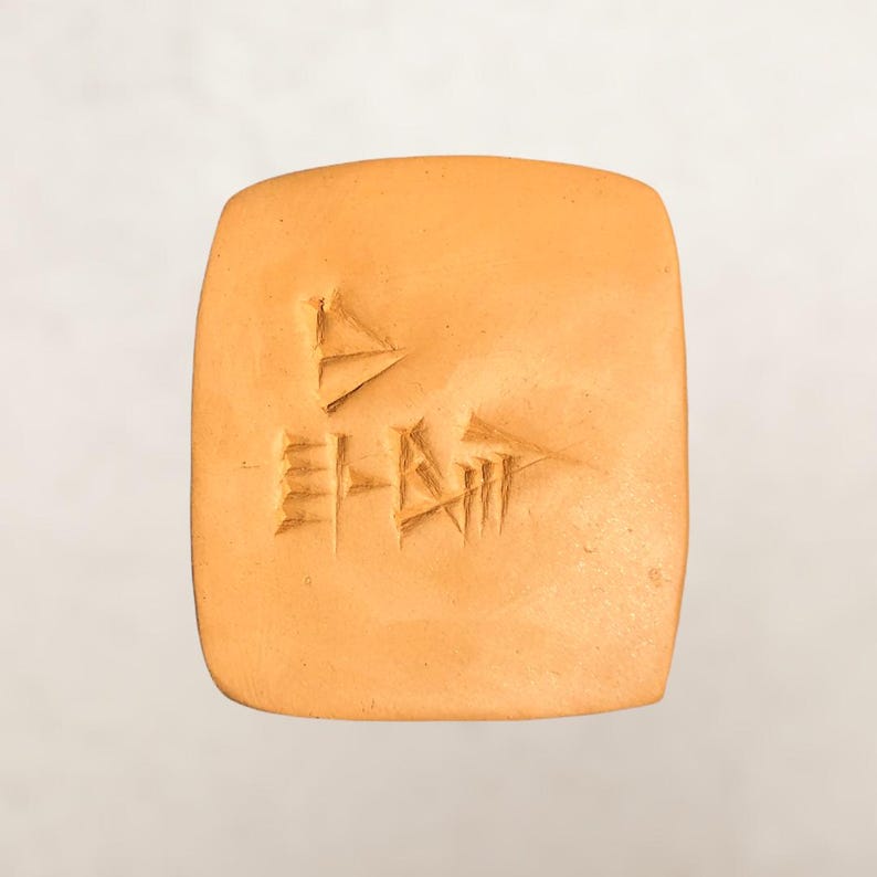 Custom Sumerian Cuneiform Clay Tablet – Personalized Ancient Script ...