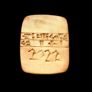 Handmade Sumerian Good Luck Clay Tablet Large - Cuneiform Script - Etsy
