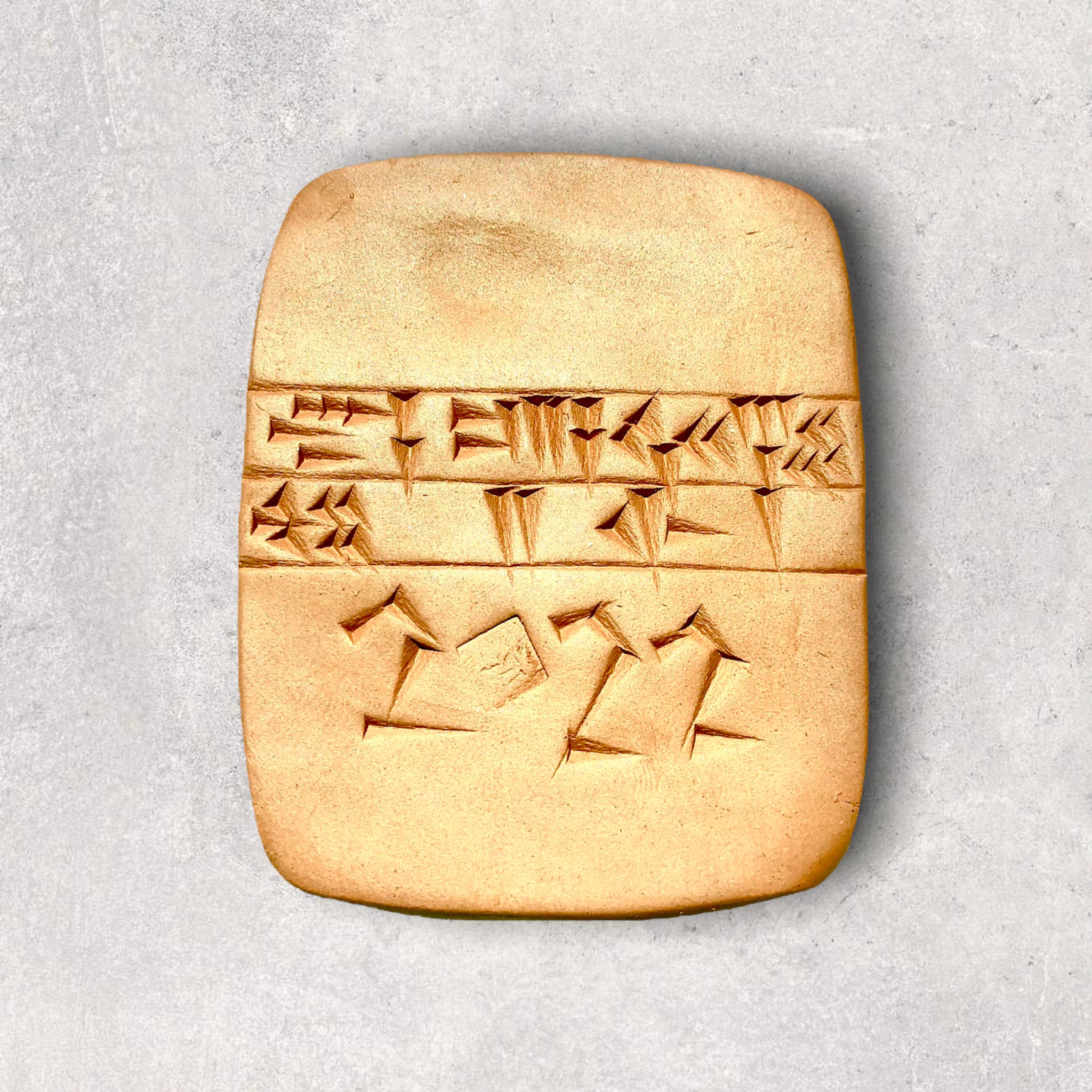 Handmade Sumerian Good Luck Clay Tablet Large - Cuneiform Script - Etsy