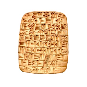 Handmade Sumerian Marriage Contract Clay Tablet - Ancient Cuneiform Art ...