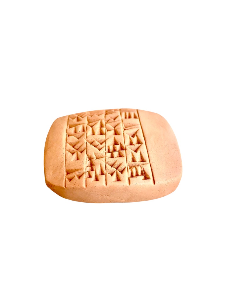 Handmade Sumerian Good Luck Blessing Tablet Small- Ancient Mesopotamian ...