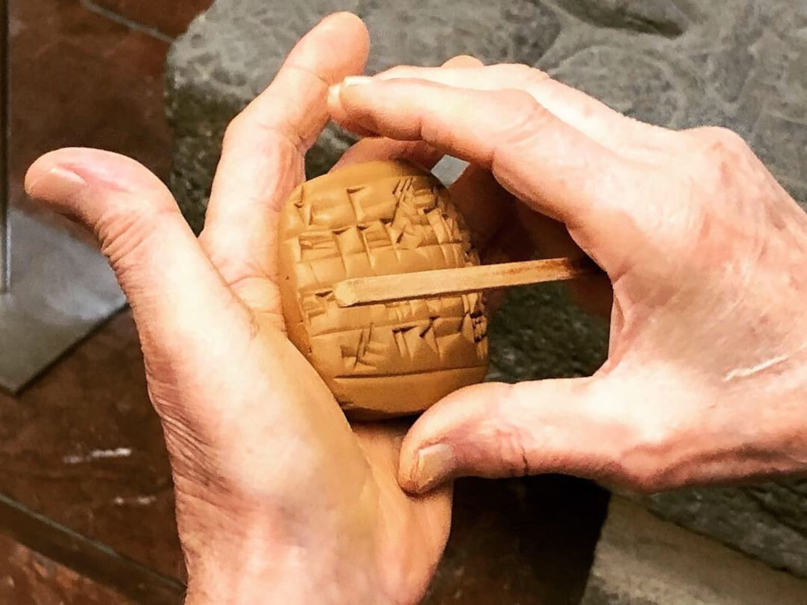Handmade Sumerian Marriage Contract Clay Tablet - Ancient Cuneiform Art ...