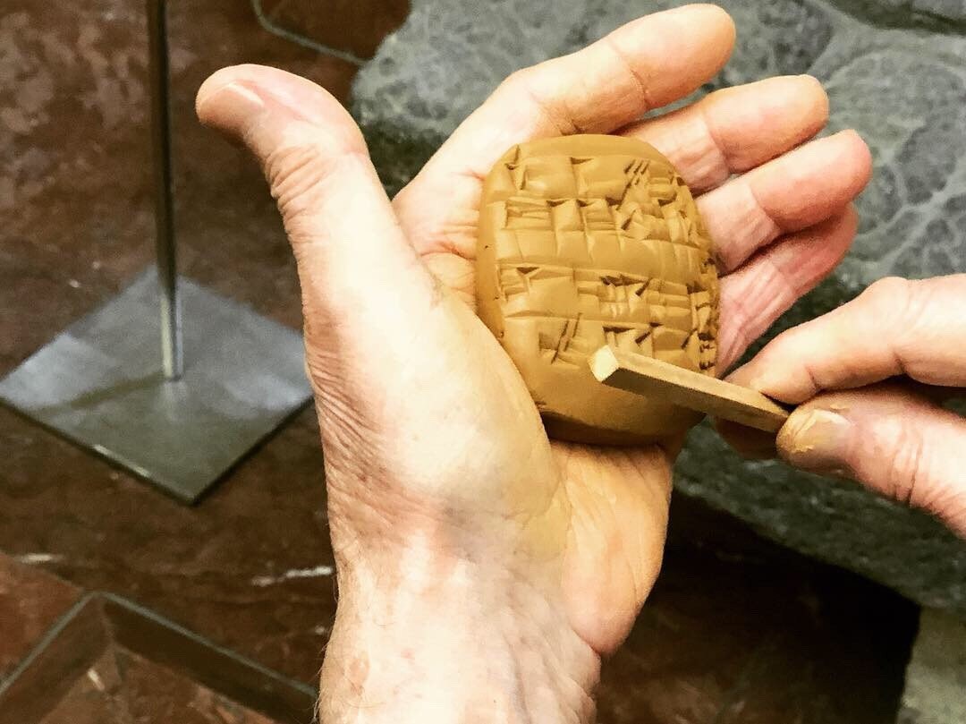 Handmade Sumerian Marriage Contract Clay Tablet - Ancient Cuneiform Art ...
