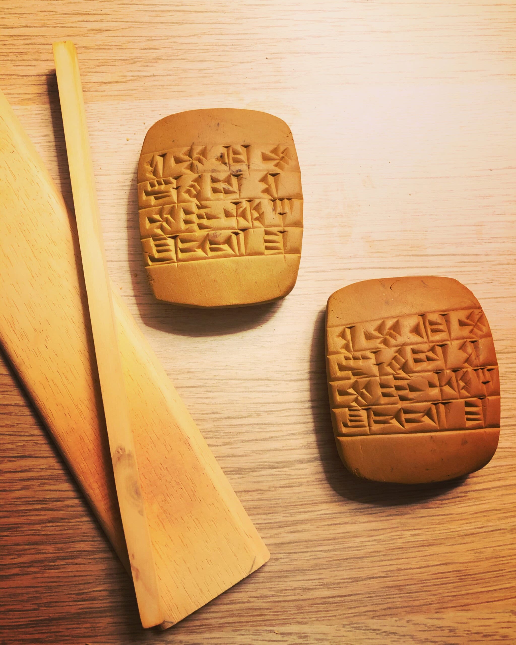 Handmade Sumerian Good Luck Blessing Tablet Small- Ancient Mesopotamian ...