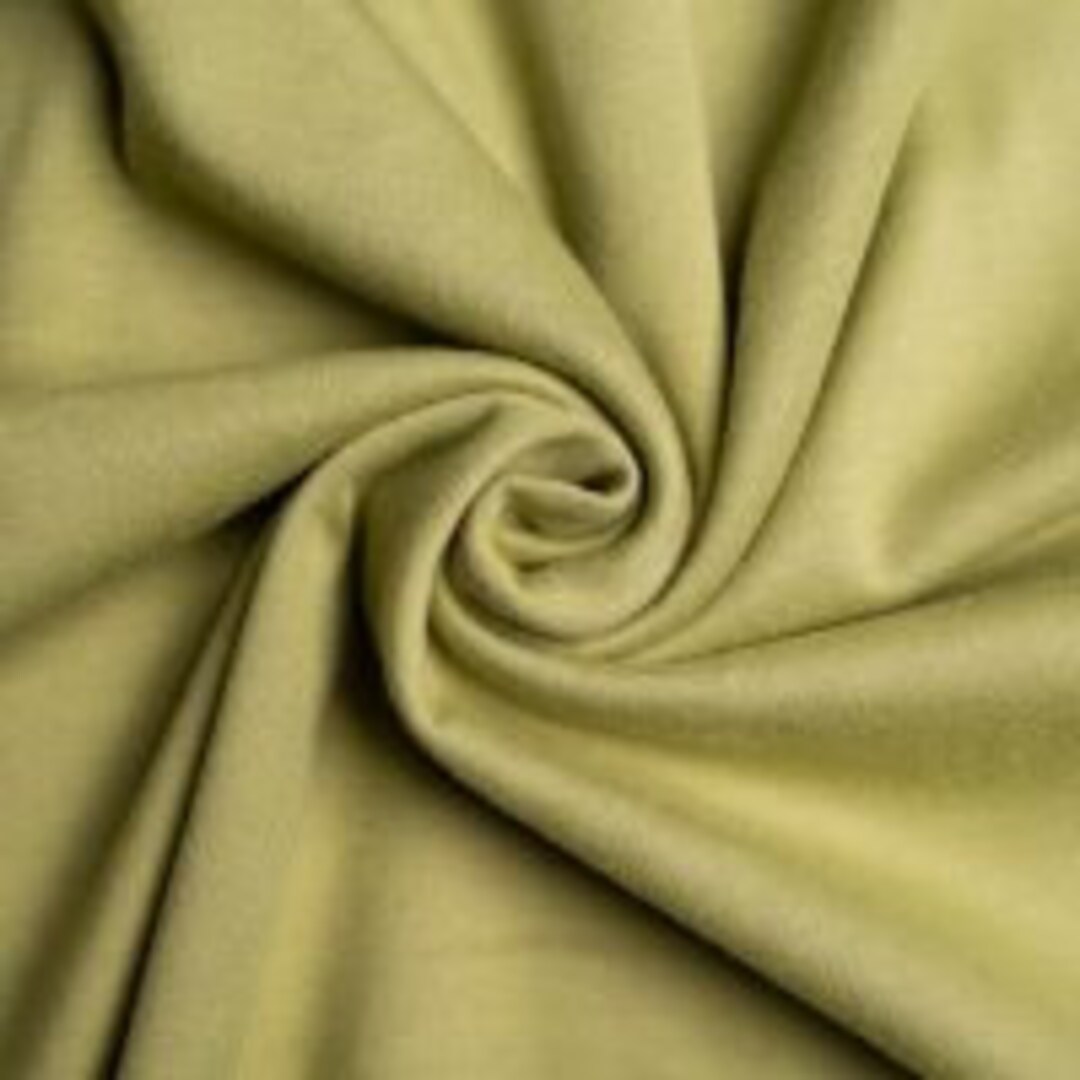 Organic Interlock Knit Fabric, Olive, Half Yard, Knit Fabric, Birch ...