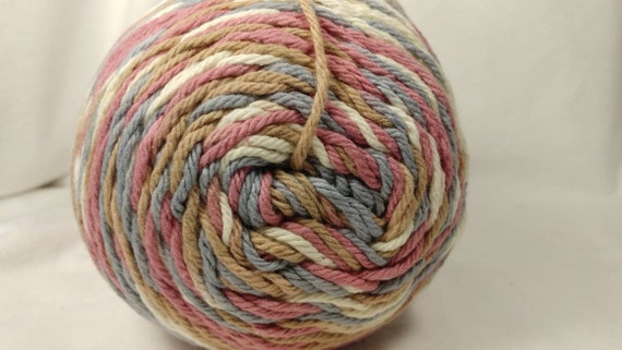 Worsted #4 Sewing & Fiber RAINBOW Variegated Cotton BIG 12 oz ~ 595 ...