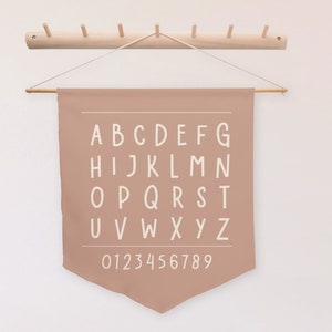 Alphabet Pennant Banner Nursery Decor Alphabet Wall Art - Etsy