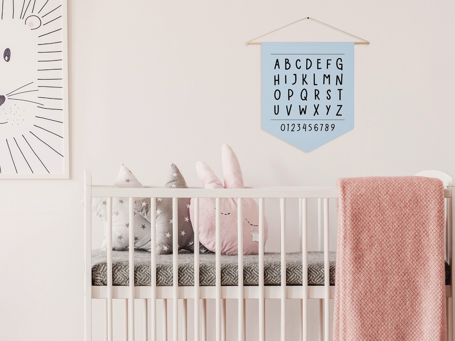 Alphabet Pennant Banner Nursery Decor Alphabet Wall Art - Etsy