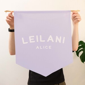 Girls Name Banner, Custom Pennant Flag for Girls Bedroom or Nursery ...
