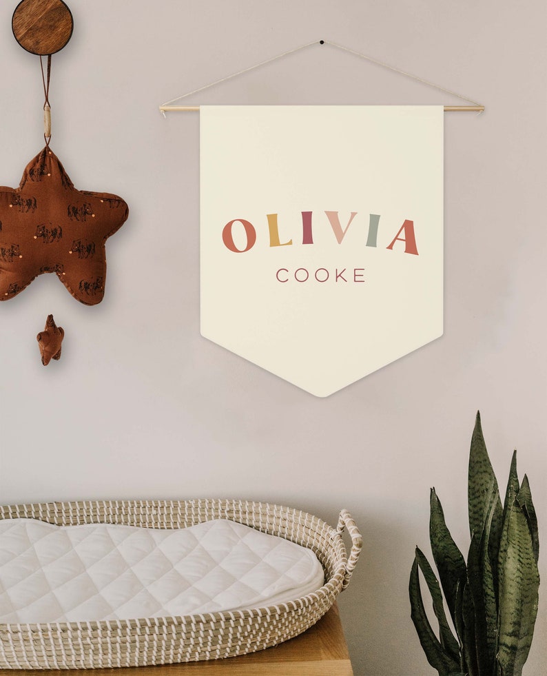Custom Colorful Name Banner Custom Pennant Personalized - Etsy
