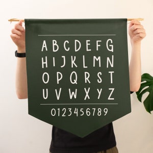 Alphabet Pennant Banner | Nursery Decor | Alphabet Wall Art | Classroom ...
