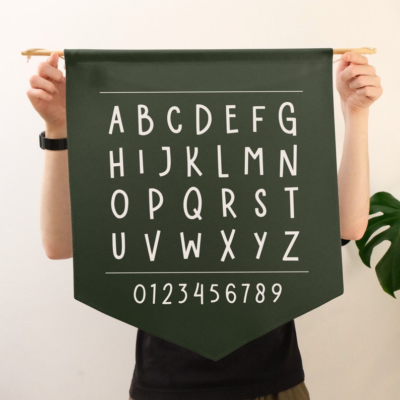 Alphabet Pennant Banner | Nursery Decor | Alphabet Wall Art | Classroom ...