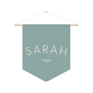 Custom Name Banner Custom Pennant Personalized Name Wall - Etsy