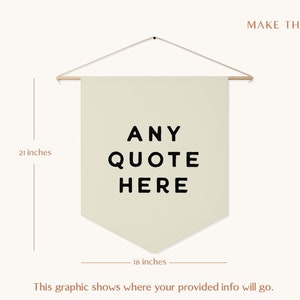 Custom Quote Banner Custom Pennant With Any Quote in Rustic - Etsy