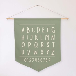 Alphabet Pennant Banner Nursery Decor Alphabet Wall Art - Etsy