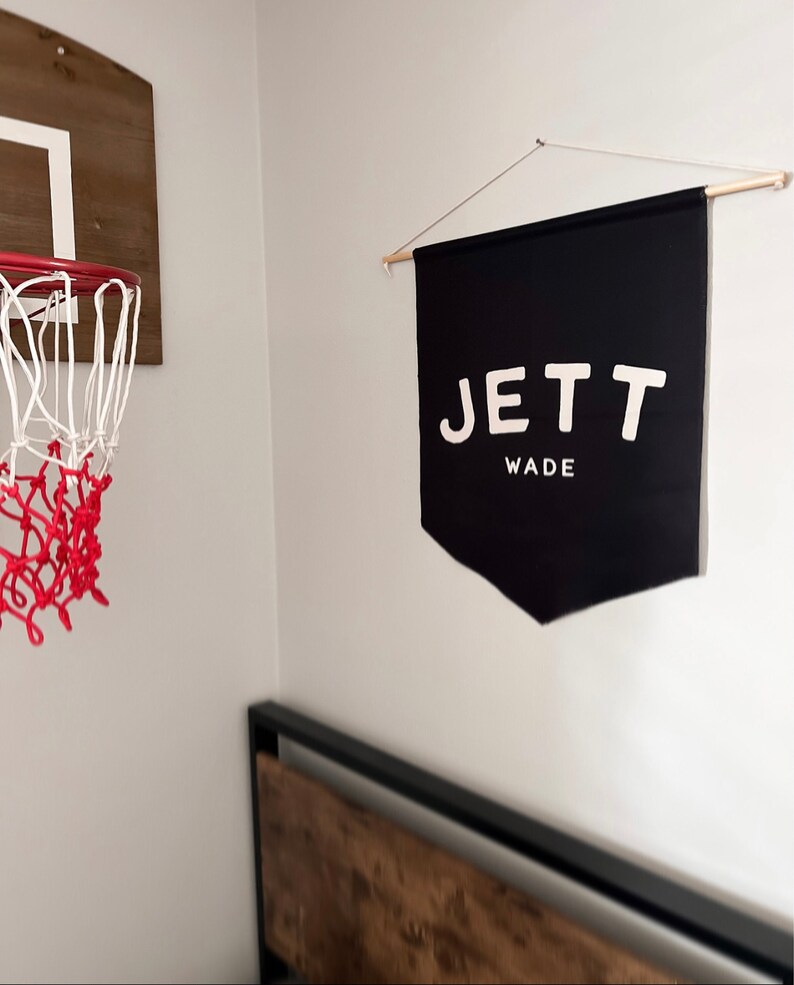 Custom Name Banner Custom Pennant Personalized Name Wall - Etsy