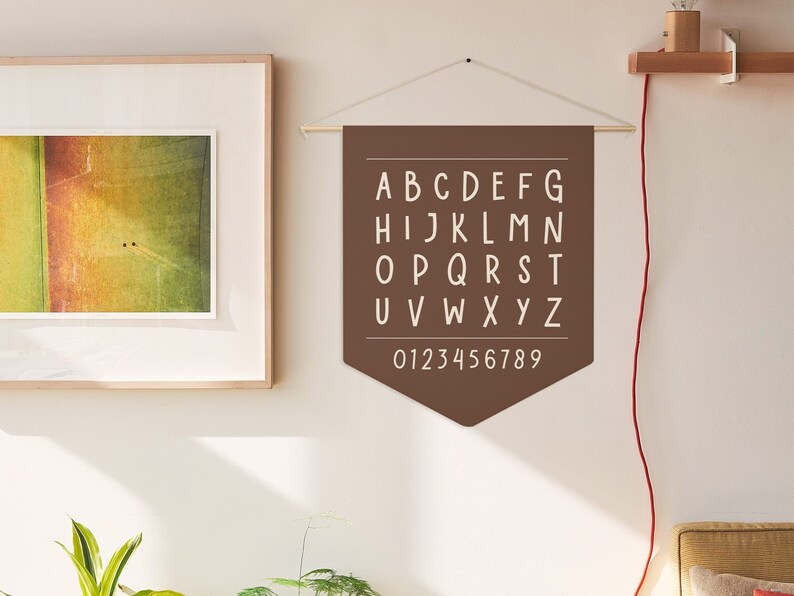 Alphabet Pennant Banner Nursery Decor Alphabet Wall Art - Etsy
