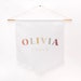 Custom Colorful Name Banner | Custom Pennant | Personalized Name Wall ...