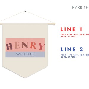 Custom Colorful Name Banner Custom Pennant Personalized - Etsy