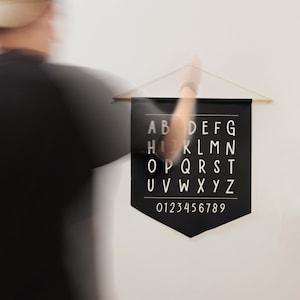 Alphabet Pennant Banner | Nursery Decor | Alphabet Wall Art | Classroom ...