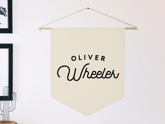 Custom Retro Name Banner Custom Name Flag Wall Banner - Etsy