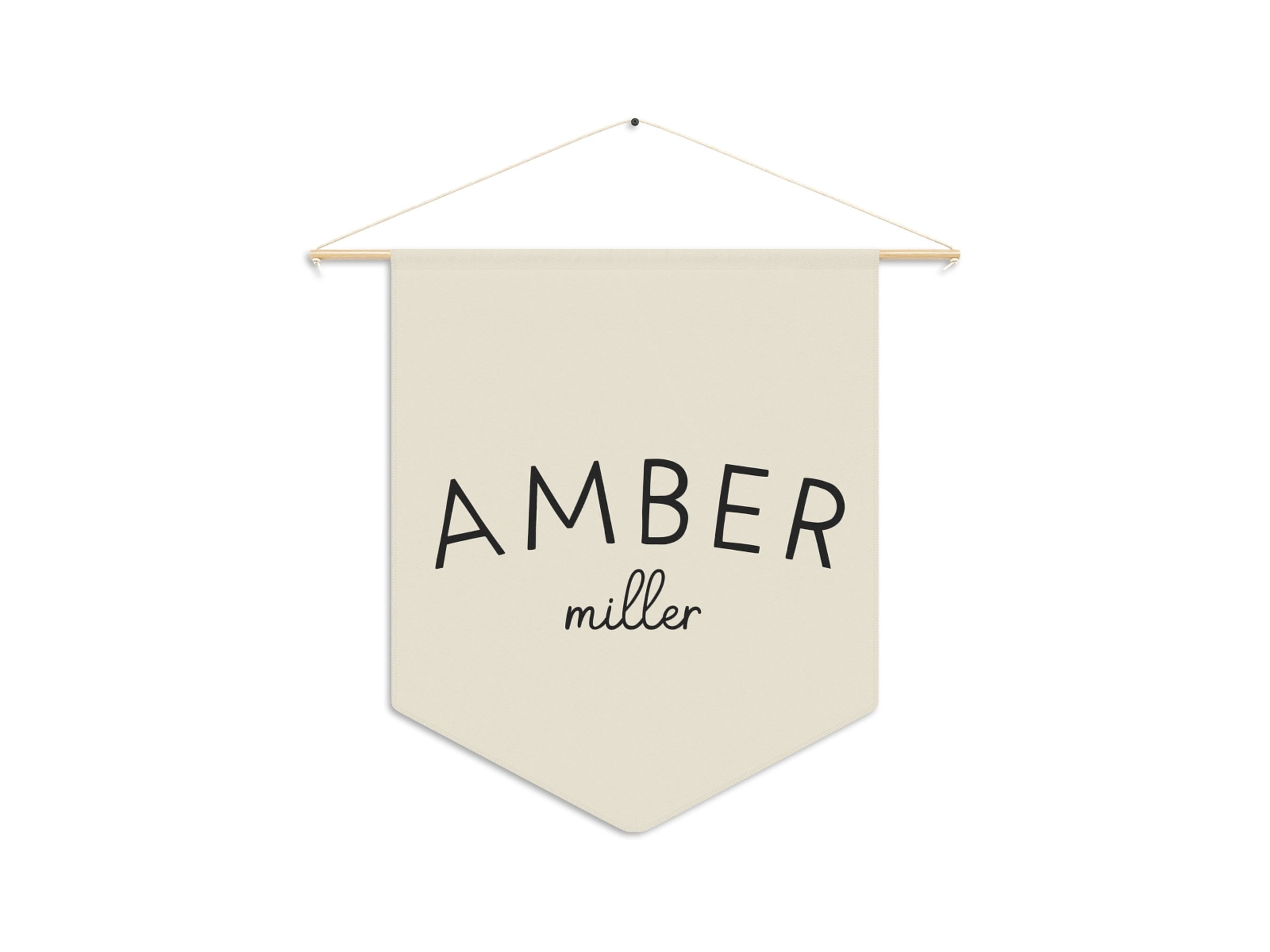 Custom Name Banner Custom Pennant Personalized Name Wall | Etsy