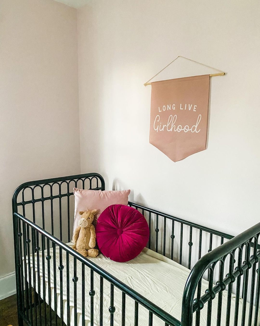 Long Live Girlhood Pennant Style Banner | Pennant Flag Wall Art Banner ...