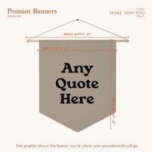 Custom Quote Banner | Custom Pennant With Any Quote in Retro Style Font ...