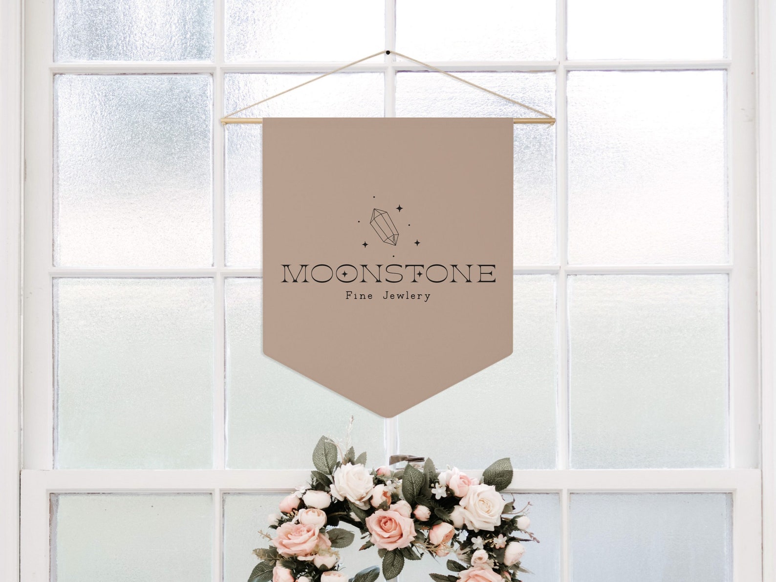 Custom Logo Pennant Banner Company Logo Flag for Small - Etsy