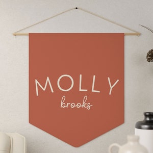 Custom Name Banner Custom Pennant Personalized Name Wall - Etsy