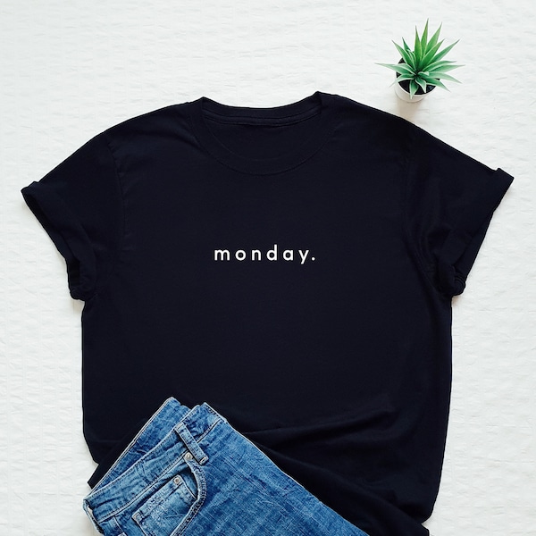 Monday Tshirt - Etsy