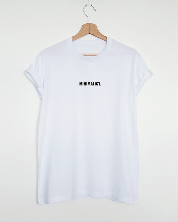 Minimalist T-shirt minimalism shirt minimal tee less is | Etsy