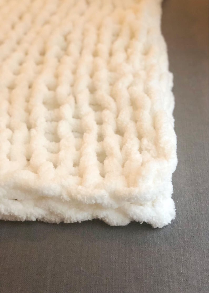 Super Chunky Knit Blanket - Etsy