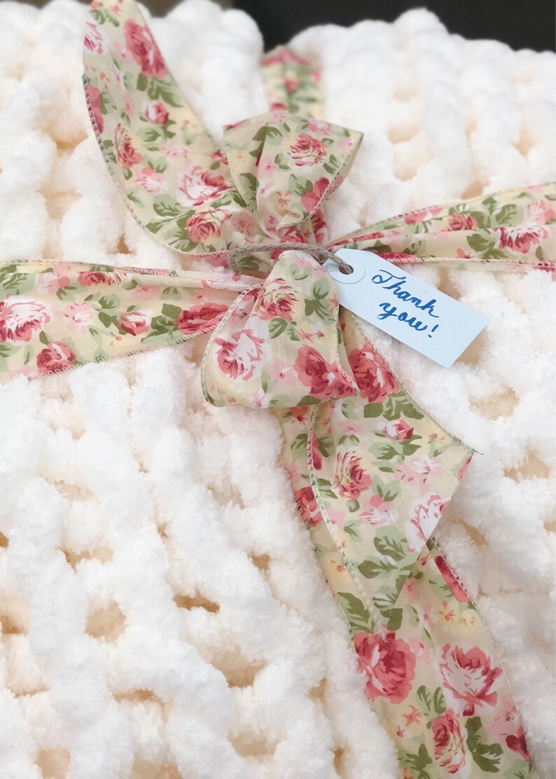 Super Chunky Knit Blanket - Etsy