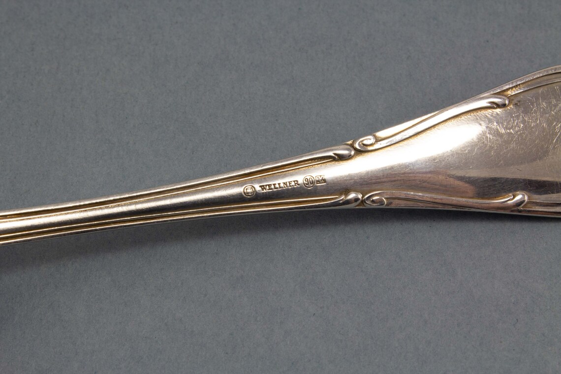 Silver Plated Spoon Compote Spoon by Wellner Mozart - Etsy