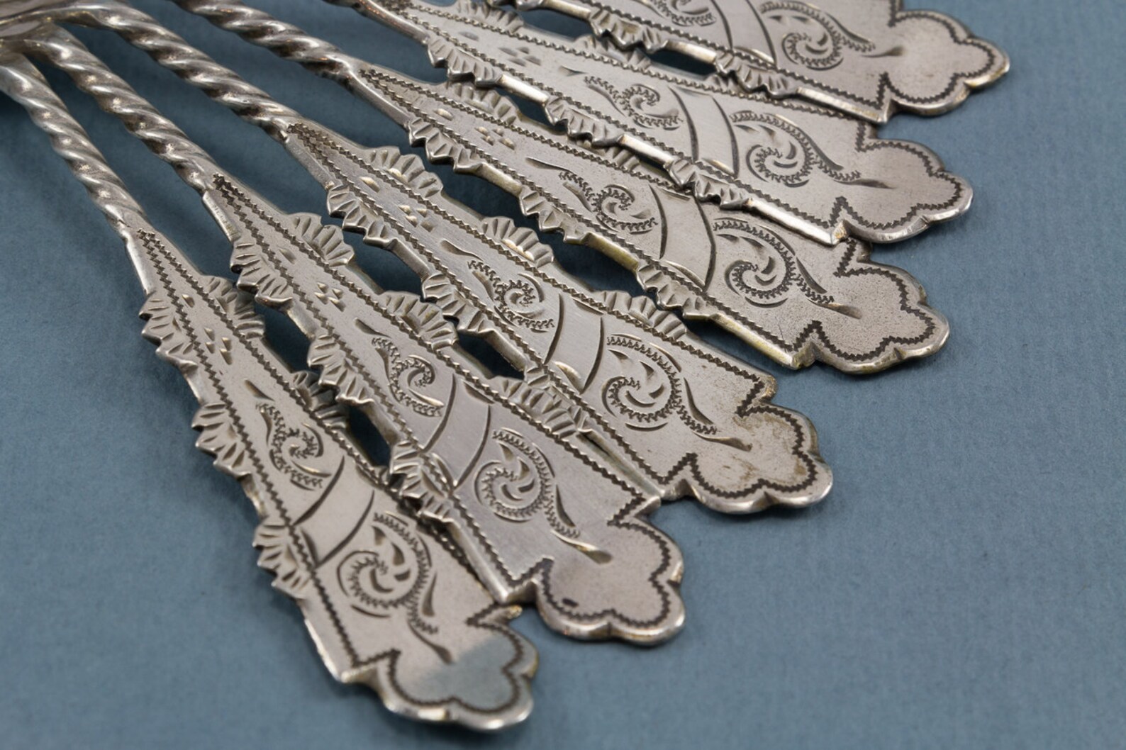 Antique Mocha Spoon 833 Silver - Etsy