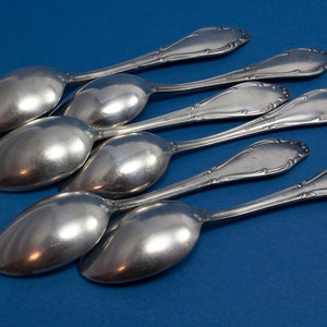 6 Rare Mocha Spoons From Wellner, Silver Plated, Wellner Mozart - Etsy