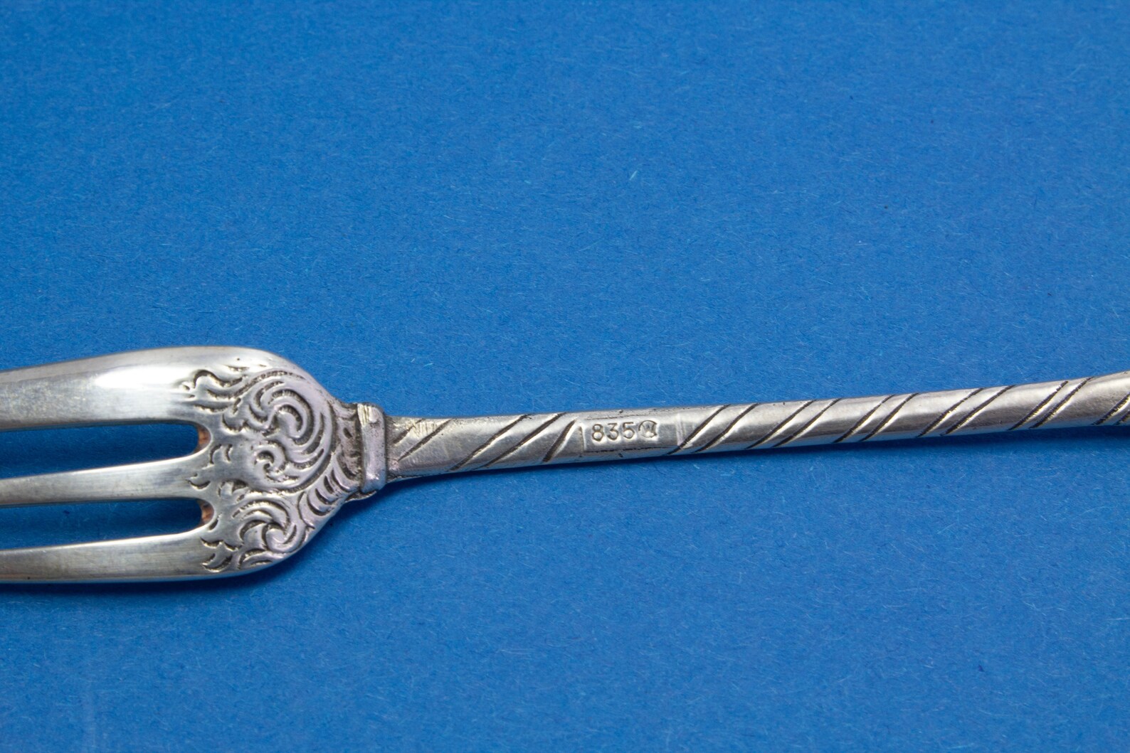 One Silver Cake Fork With Rococo Pattern Made of 835 Silver - Etsy