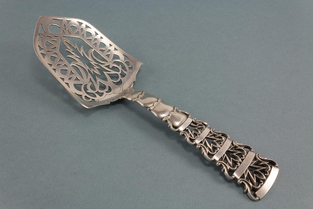 Rare Cake Server Made of 800 Silver, Antique Silver Cutlery by ...