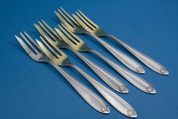 6 Cake Forks From WMF Acanthus Art Deco Art Nouveau Pattern - Etsy UK