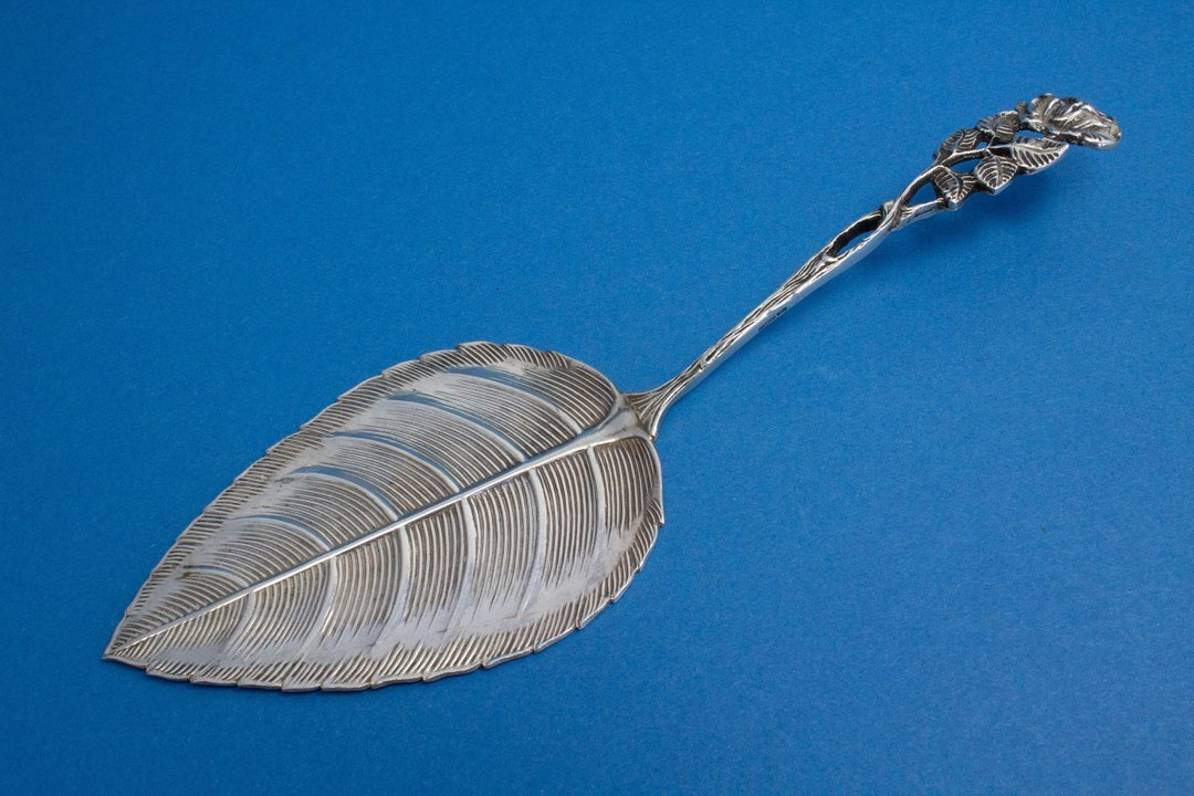 Silver Pastry Server, Rose Pattern - Etsy