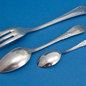 Cutlery Set for Coffee and Cake, Silver Plated, Teaspoon, Cake Fork ...
