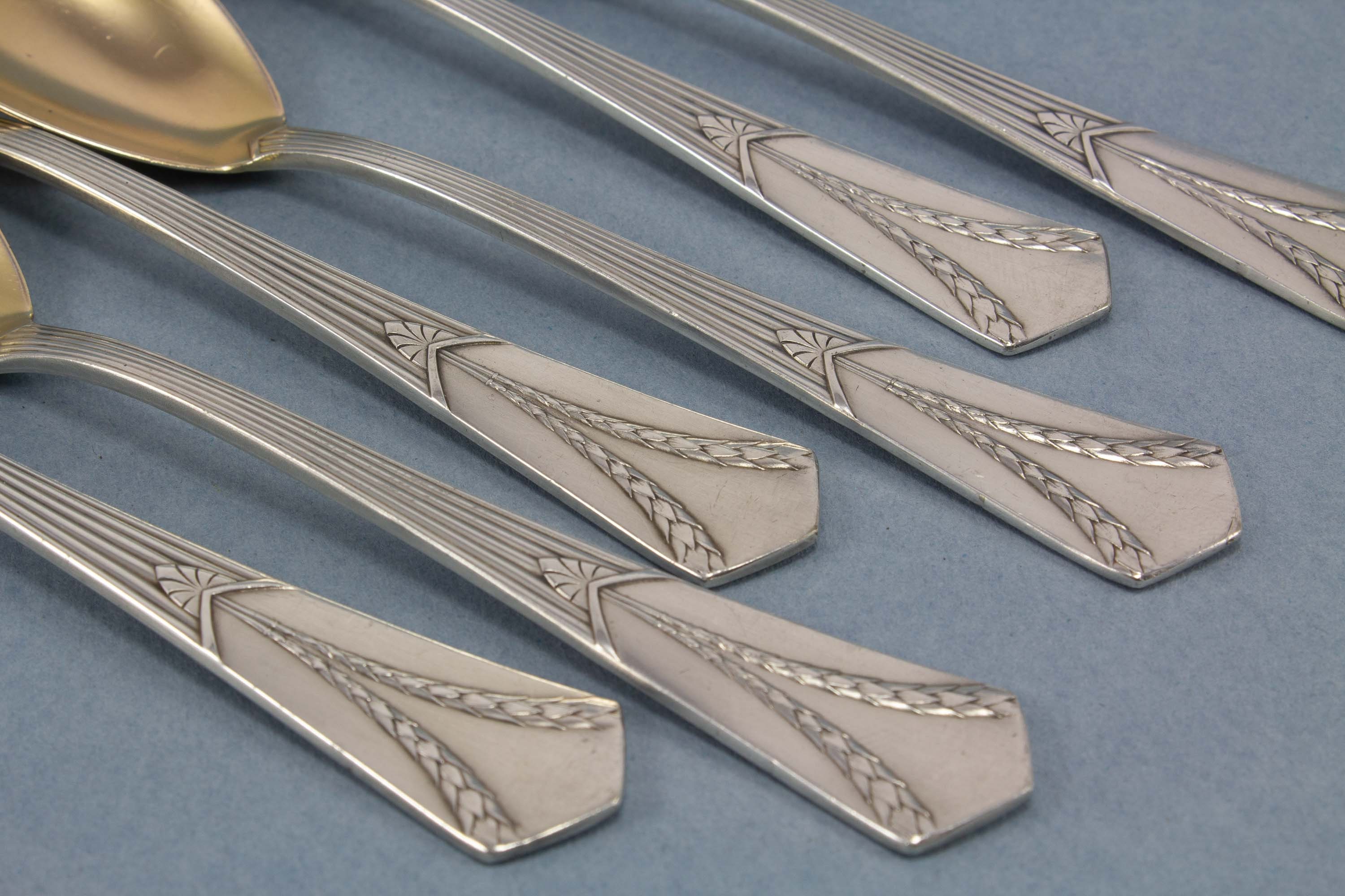 6 Ice Cream Spoons WMF 26 WMF Empire Silver Plated Spoons | Etsy