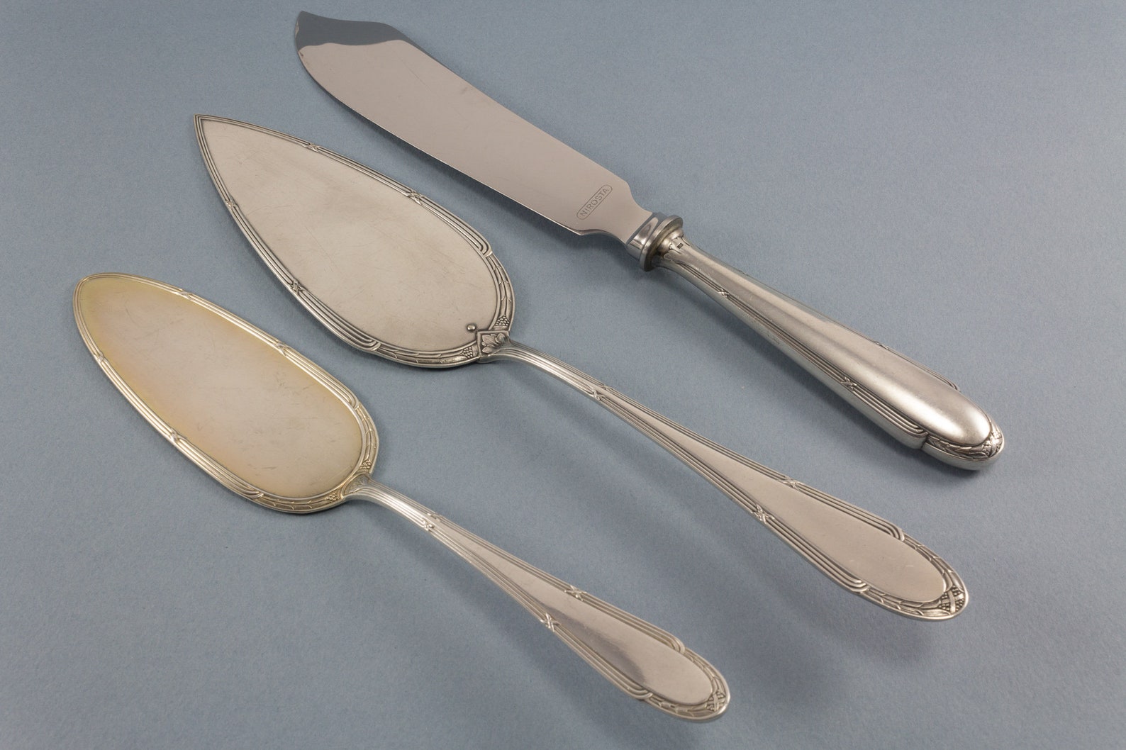 Silver plated cake knife with 2 matching cake servers WMF | Etsy