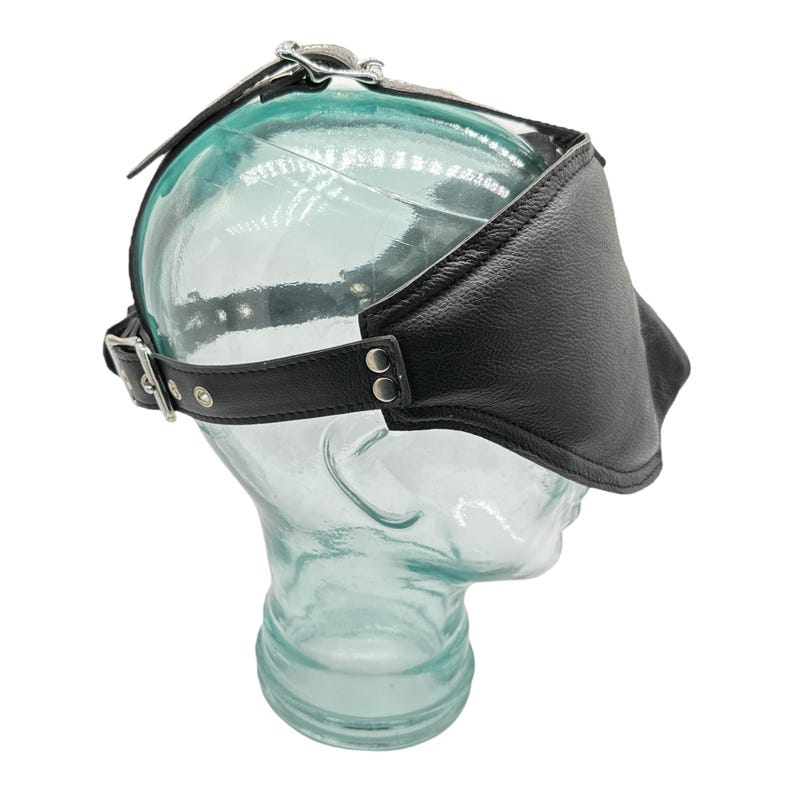 Highgate - Large Soft Leather Nose Covered Blindfold - Padded by SLAP ...
